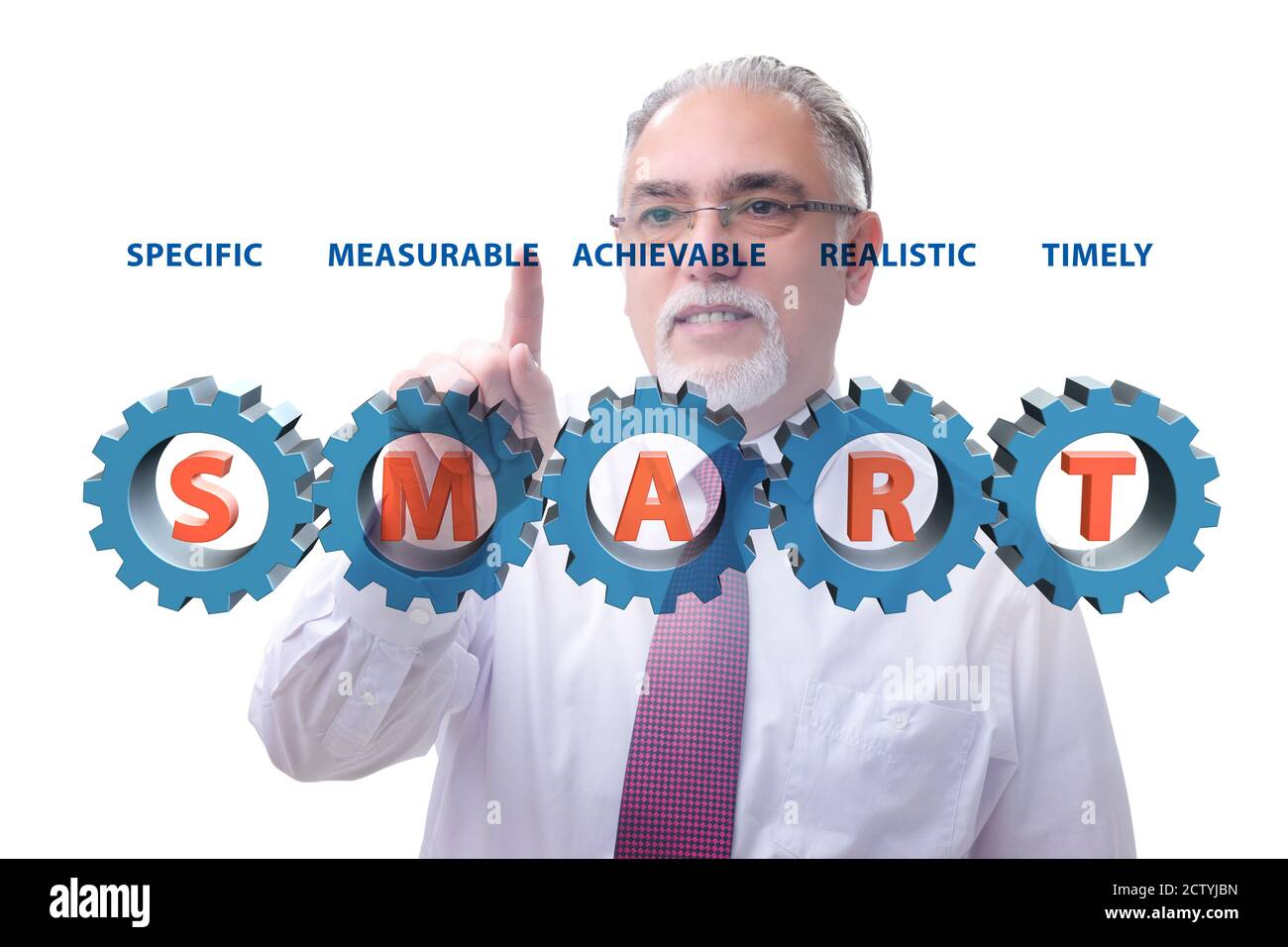 Concept of SMART objectives in the performance management Stock Photo ...