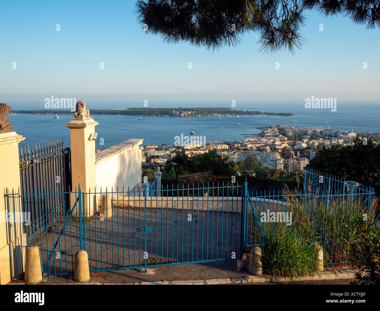 view from above of the "Palm Beach" neighborhood and the Mediterranean ...