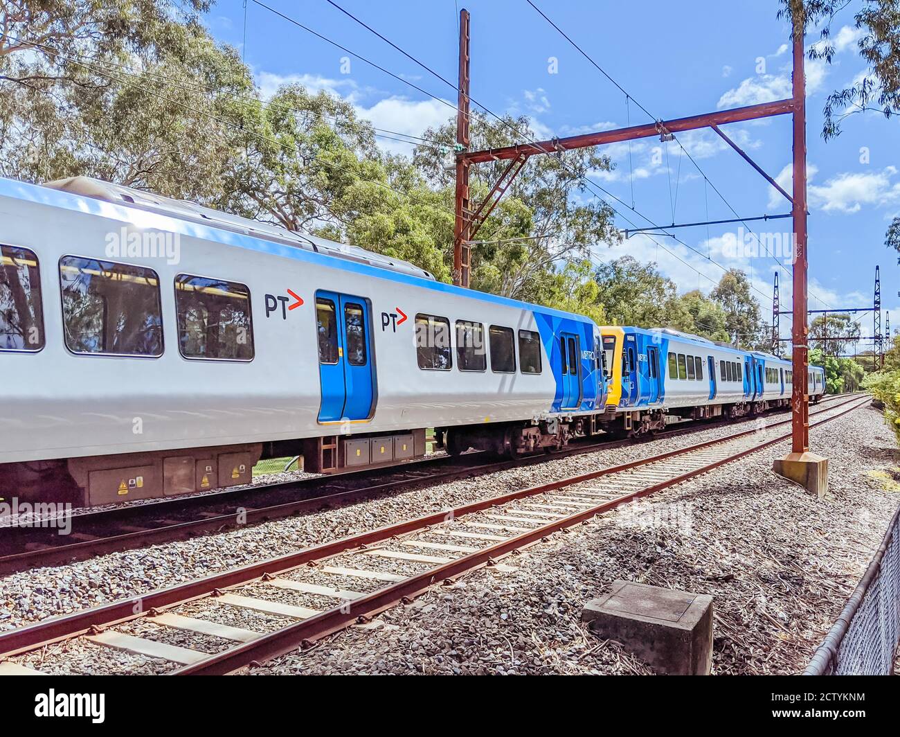 Melbourne Metro Train in Australia Stock Photo - Alamy