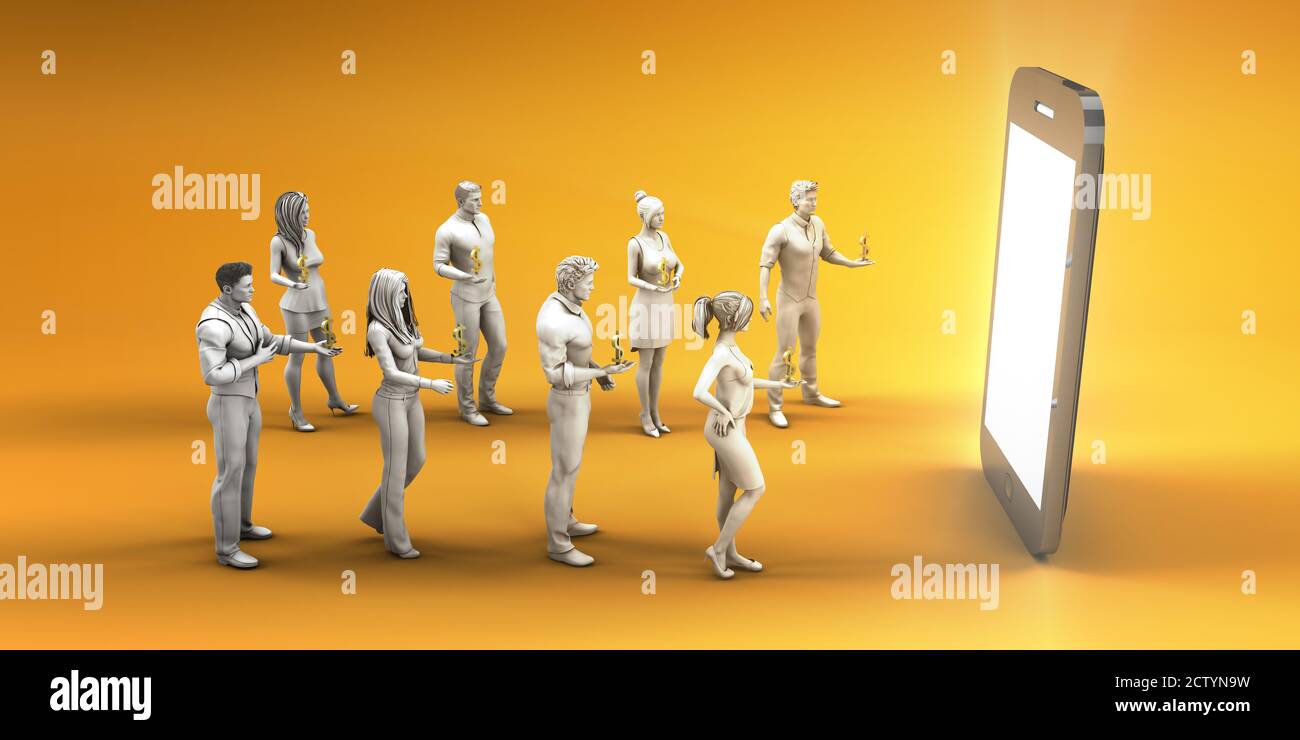 ARPU Average Revenue Per User Business Concept Art Stock Photo - Alamy