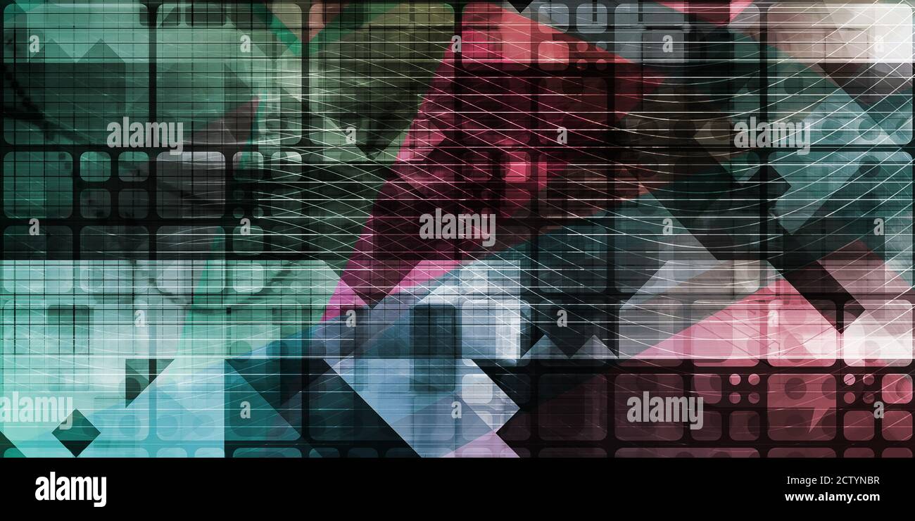 Business Technologies as a Conceptual Tech Art Stock Photo - Alamy