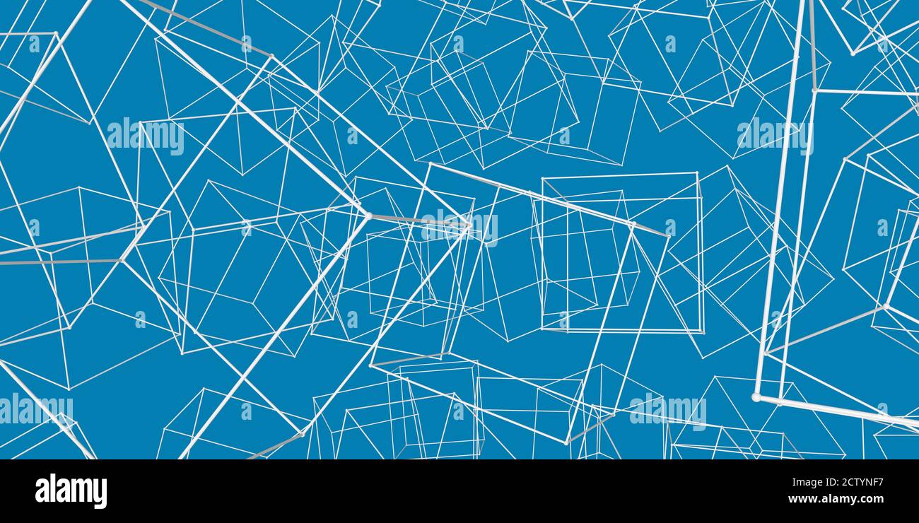 Futuristic Data Network Stock Photo - Alamy