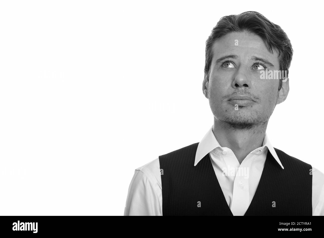 Handsome man wearing formal Black and White Stock Photos & Images - Alamy