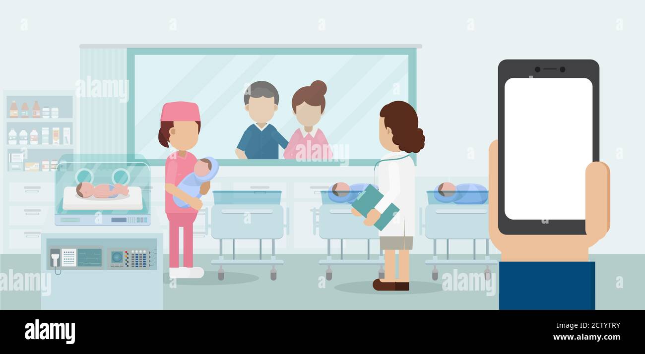 Babies maternity ward Stock Vector Images - Alamy