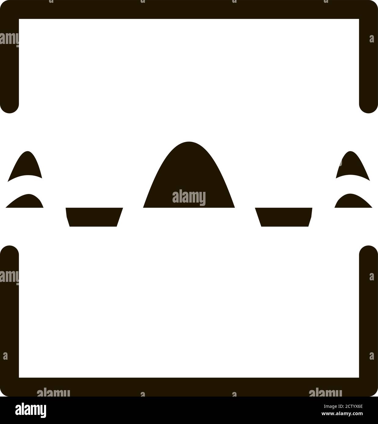 Sound Wave Diagnostics Voice Control Icon Vector Illustration Stock ...