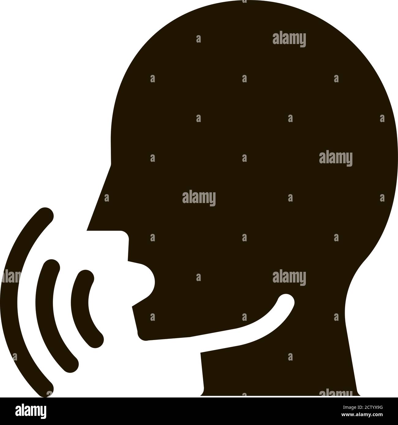 Human Voice Control Icon Vector Illustration Stock Vector Image & Art ...