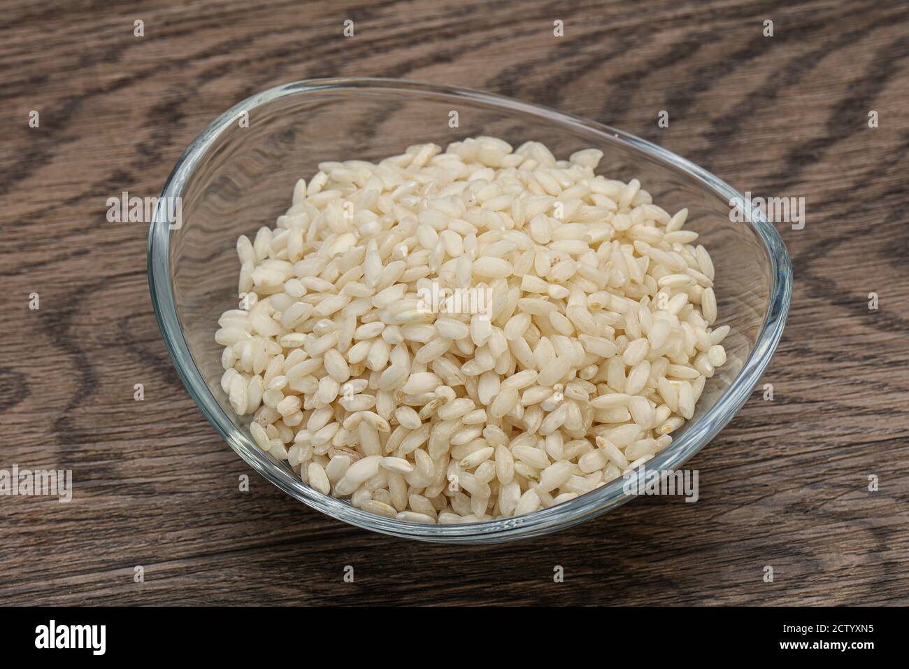 Raw Italian arborio rice for Risotto Stock Photo - Alamy