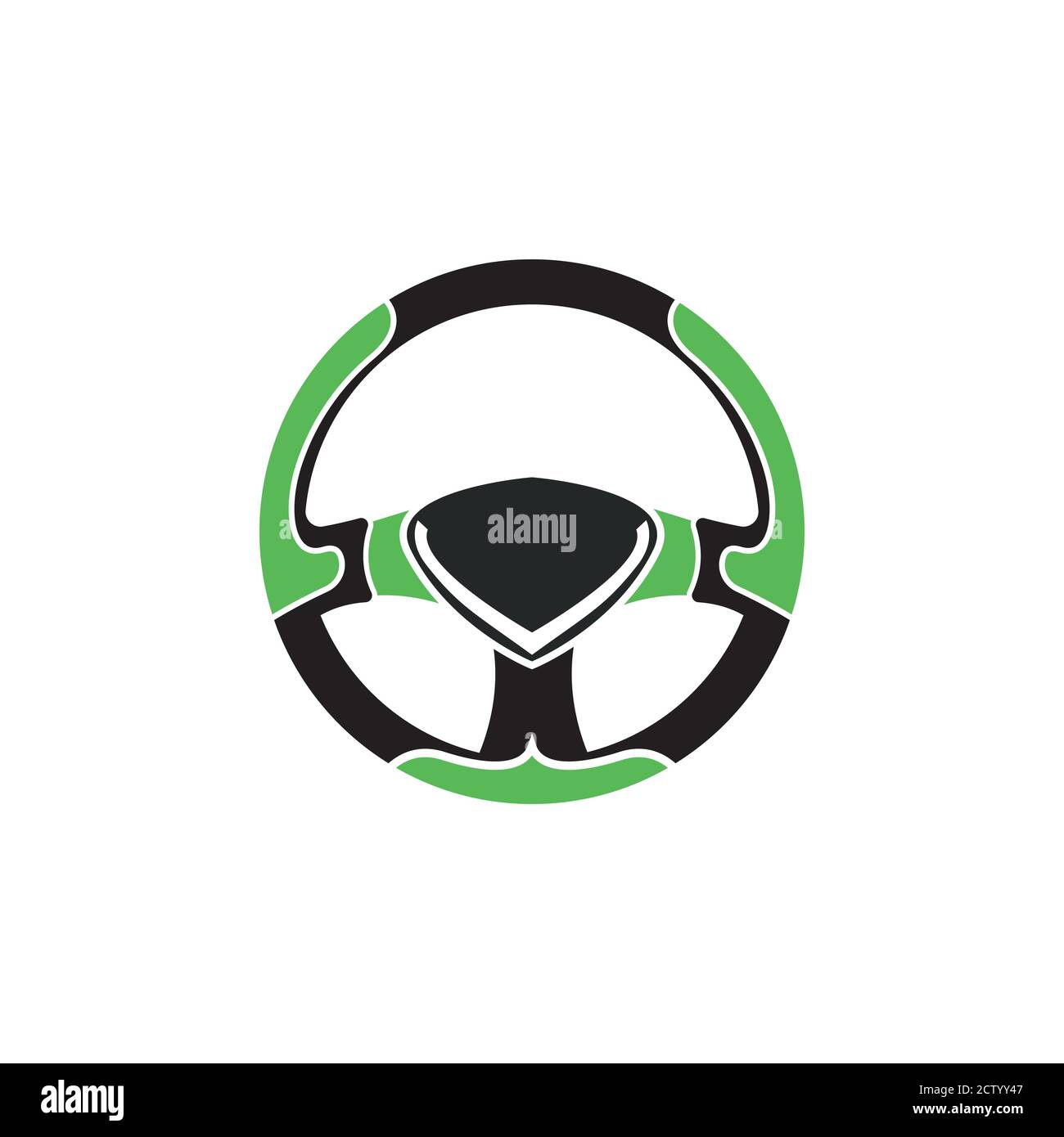 Steering Wheel vector image logo Stock Vector Image & Art - Alamy