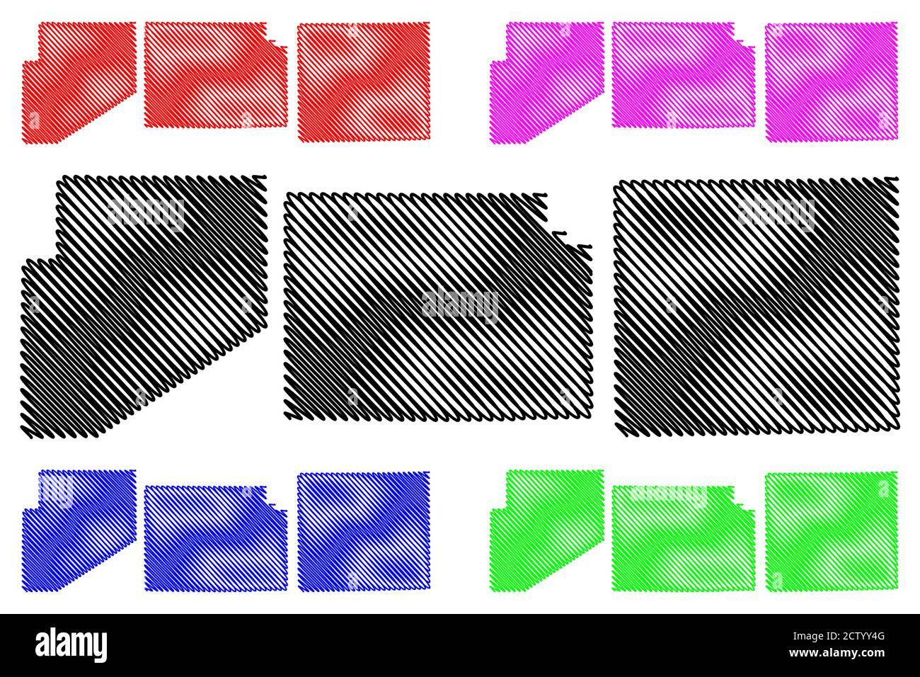 Greensburg map hi-res stock photography and images - Alamy