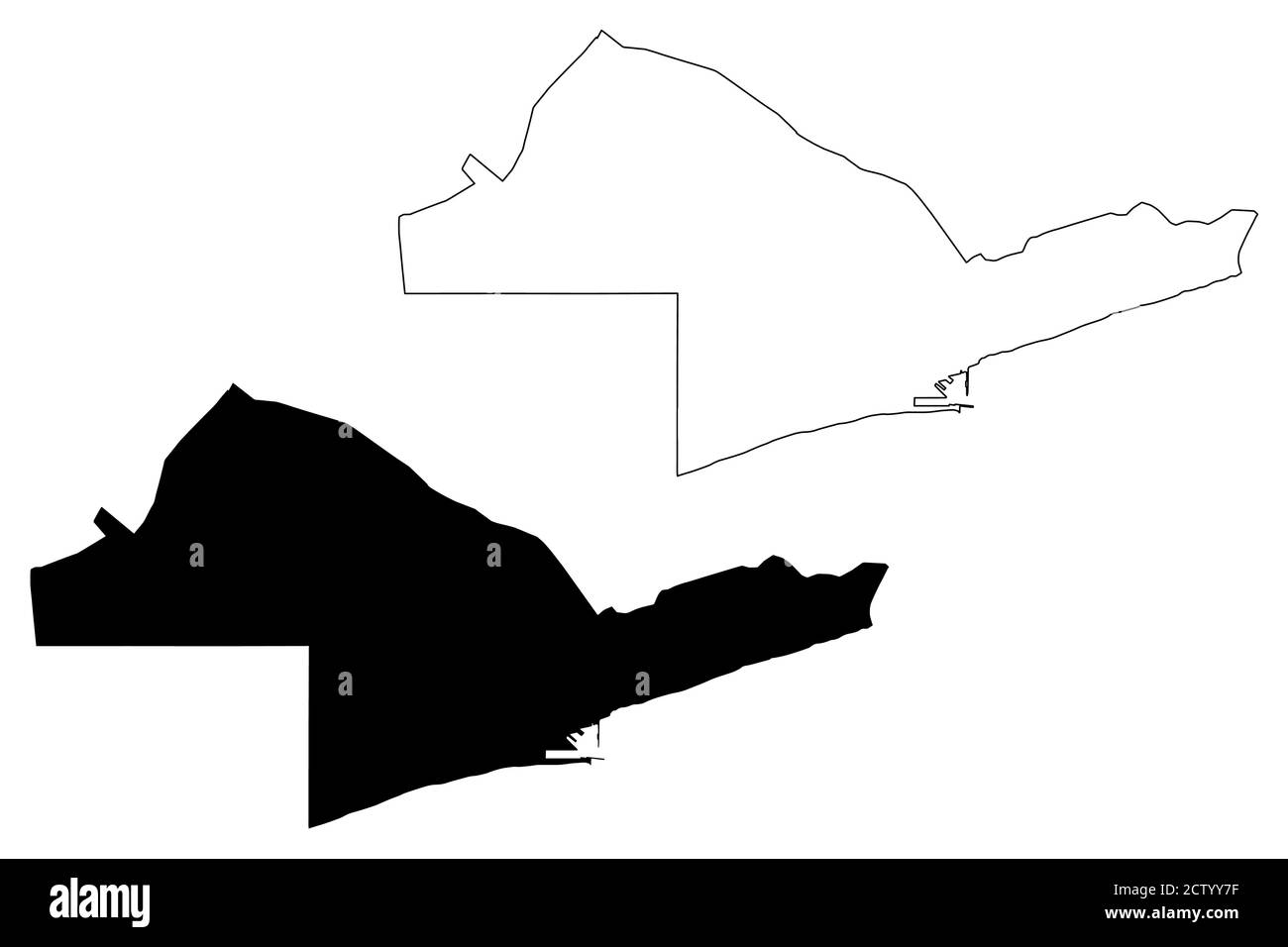 Lome City (Togo, Togolese Republic, Maritime Region) map vector ...