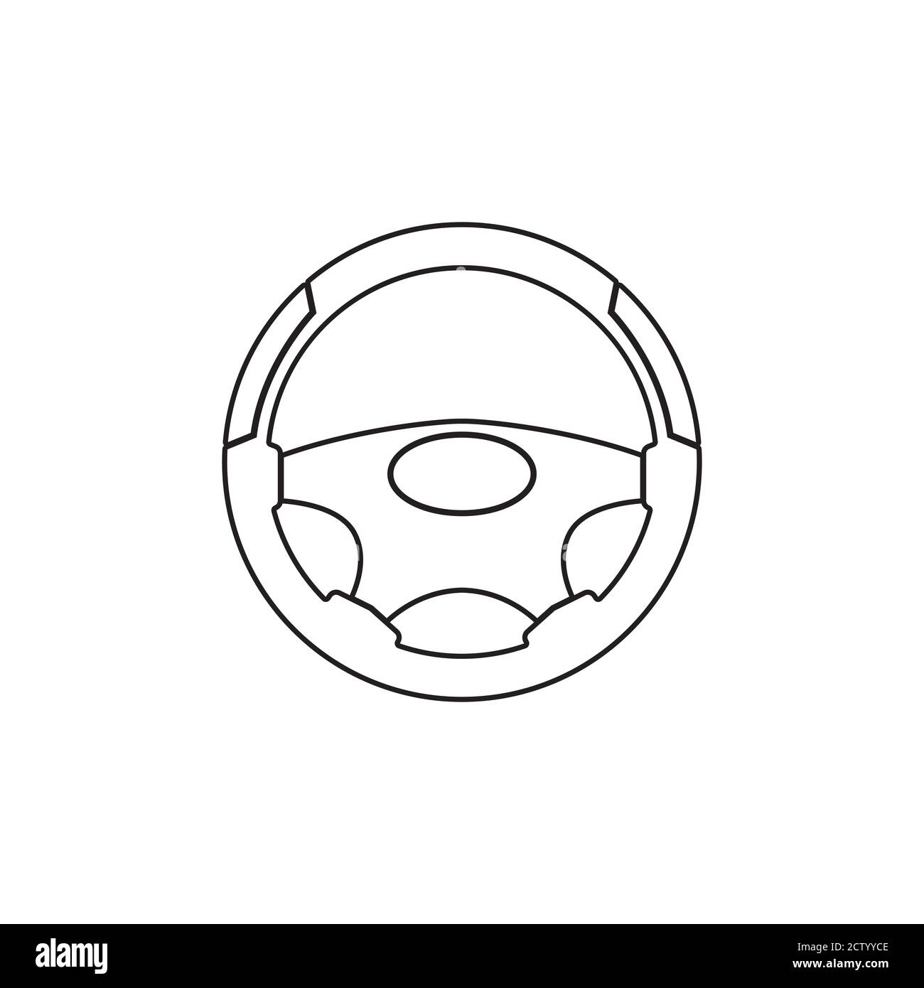 Steering Wheel vector image logo Stock Vector Image & Art - Alamy