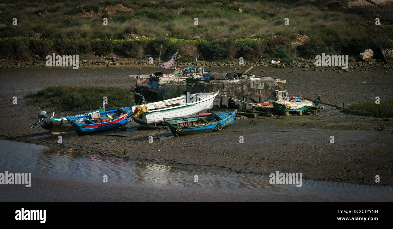TallantImages Boat, Boats, Fishing Tavira Algarve Portugal Stock Photo ...