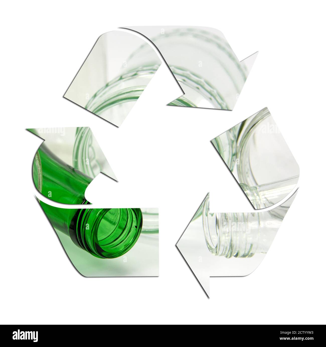 Glass recycling symbol hi-res stock photography and images - Alamy