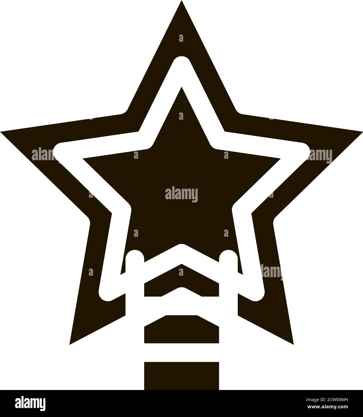 Star Sign Human Talent Icon Vector Illustration Stock Vector Image ...