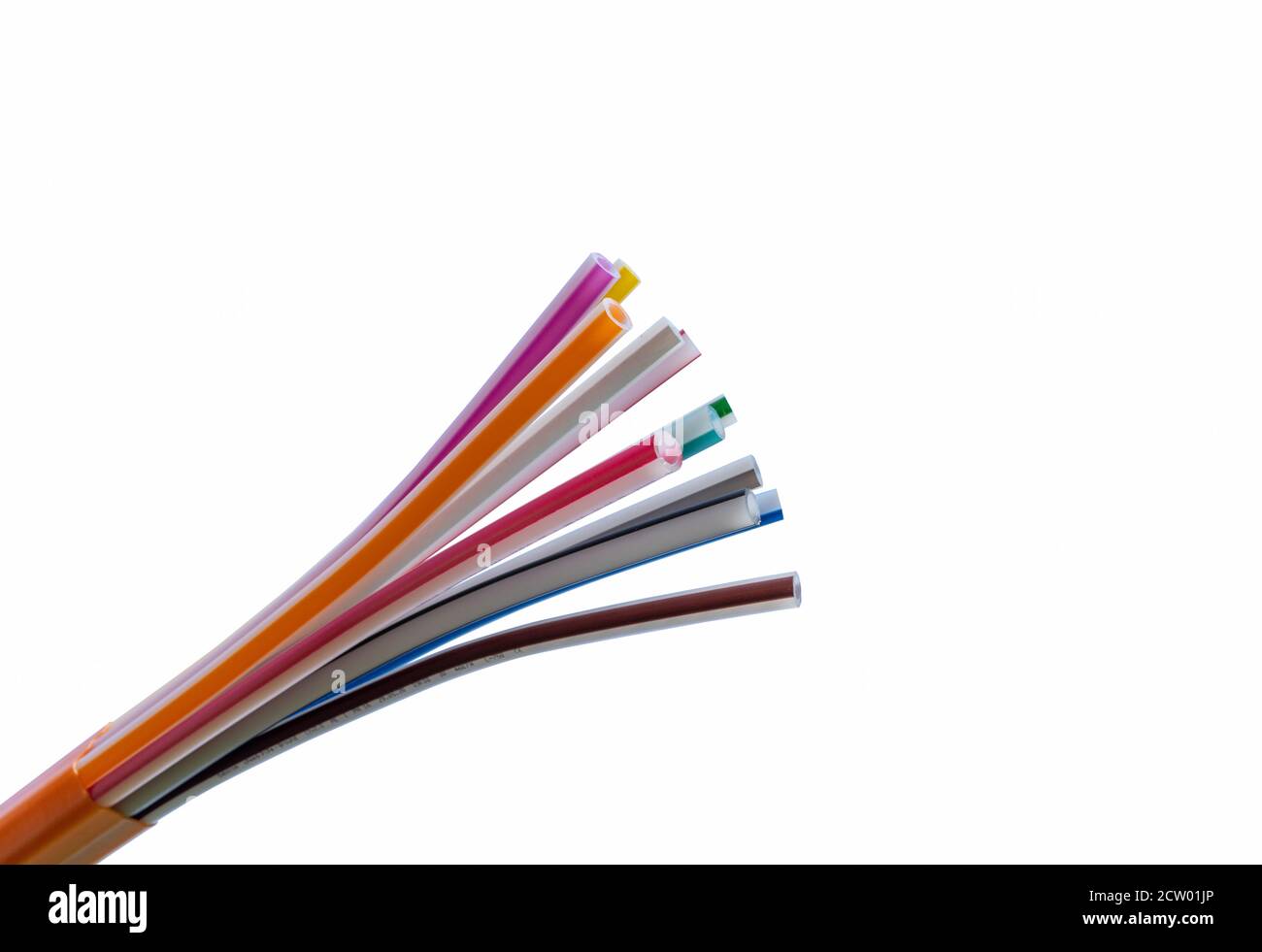 Tubes and channels for fiber optics for high-speed telecommunications ...