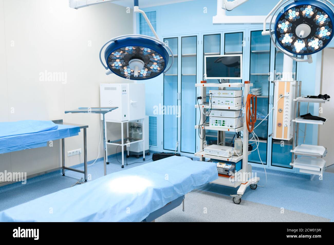 Professional surgery, operating room interior Stock Photo - Alamy
