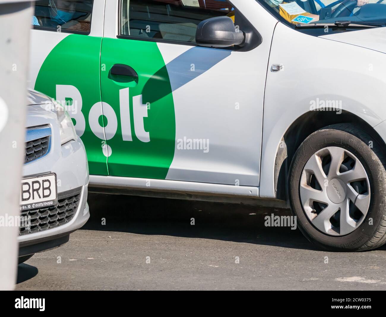Bucharest/Romania 09.05.2020: Logo of the ride-hailing Estonian ...