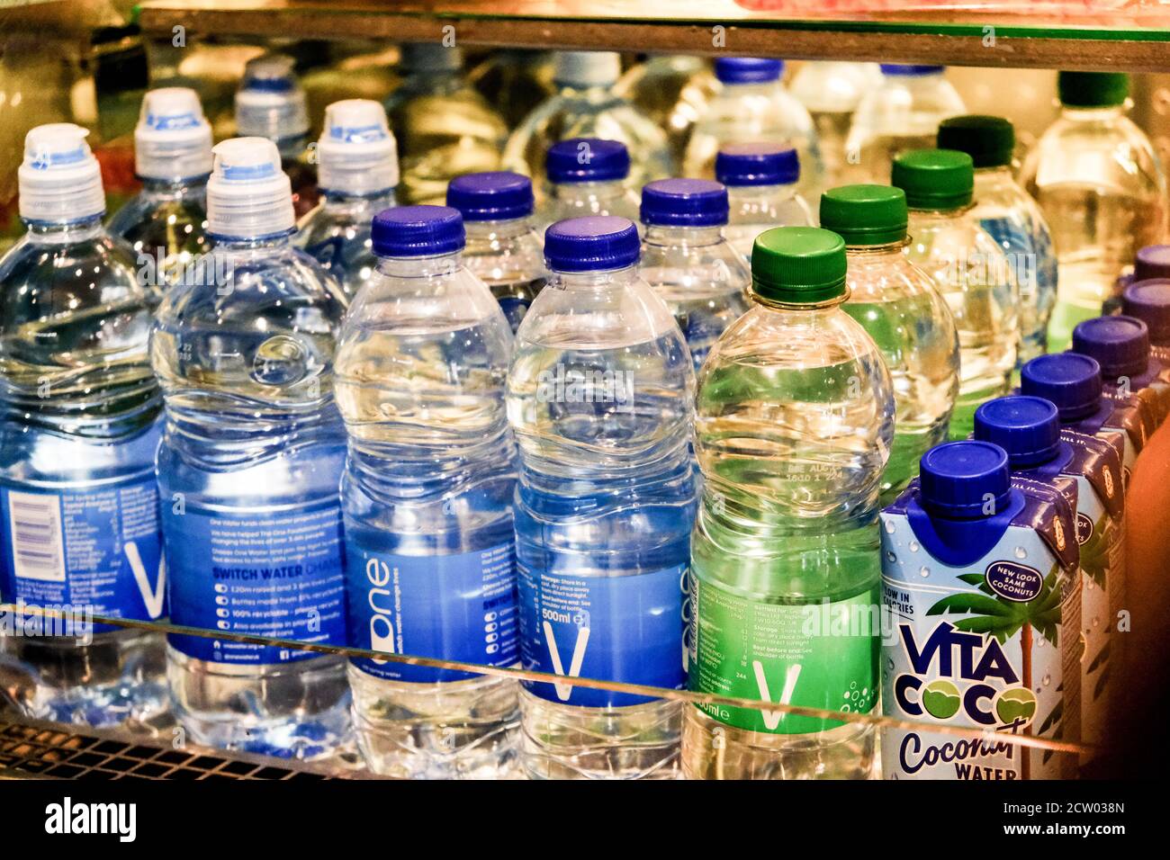 Bottled water display hi-res stock photography and images - Alamy