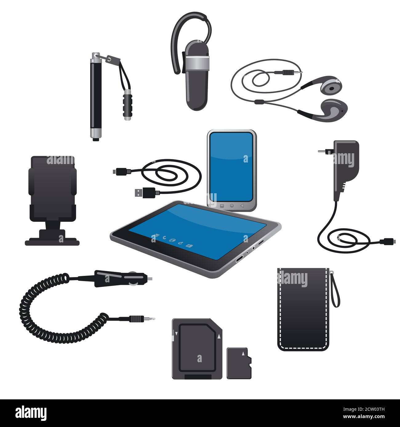 Stylus battery Stock Vector Images - Alamy