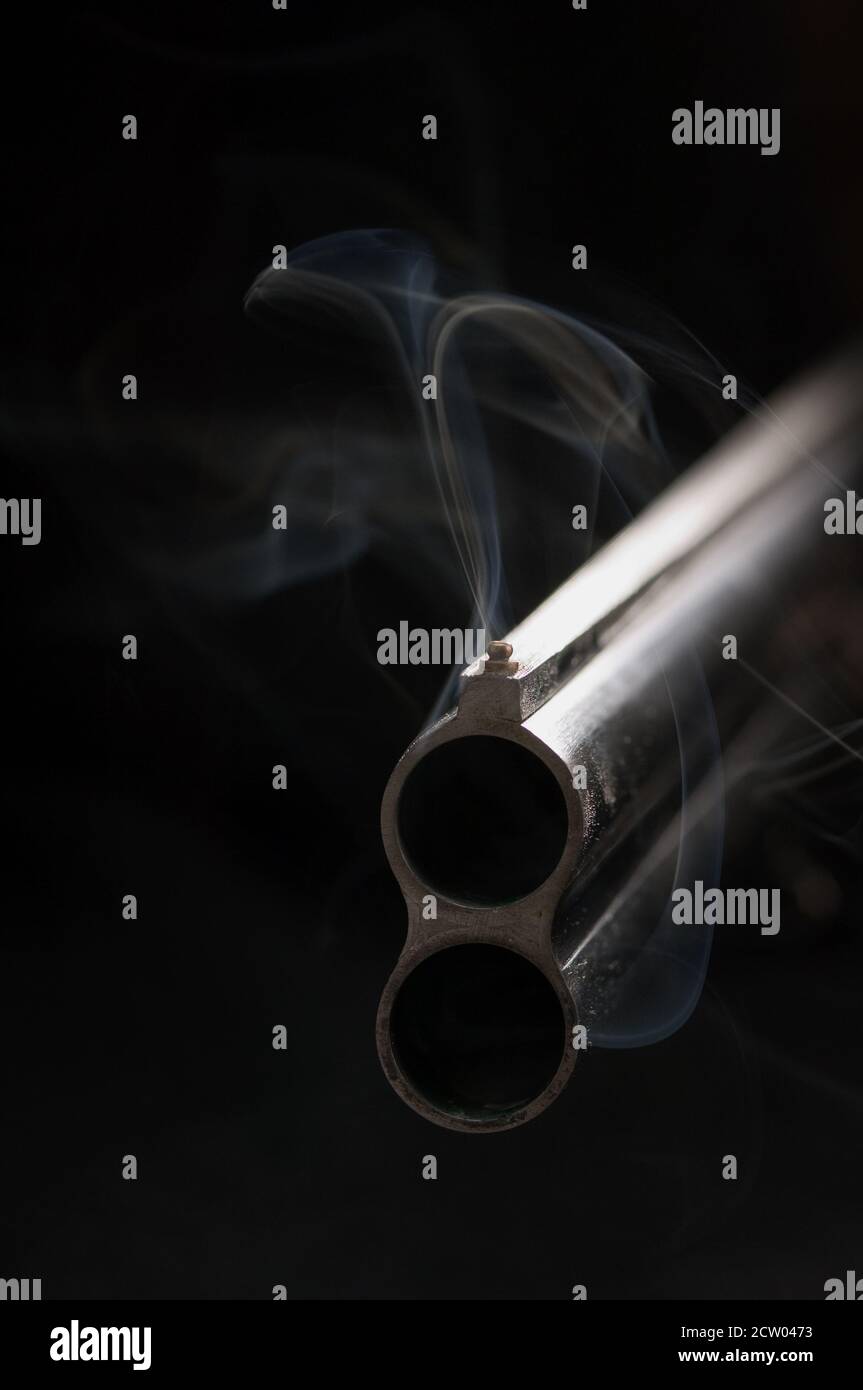 Smoking Shotgun Barrel