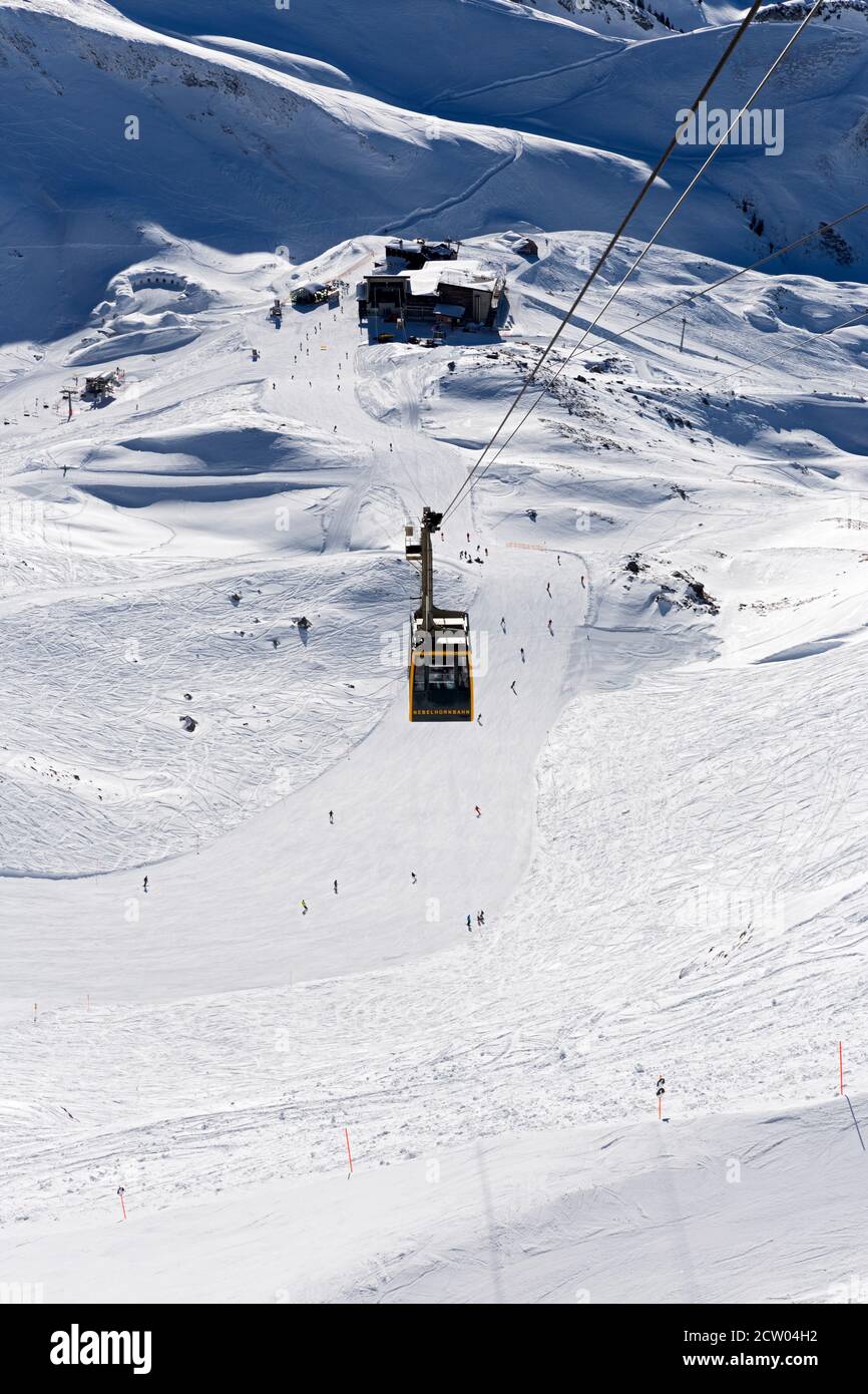 Nebelhornbahn, Skipiste, Allgaeuer Alpen, Oberstdorf Stock Photo - Alamy