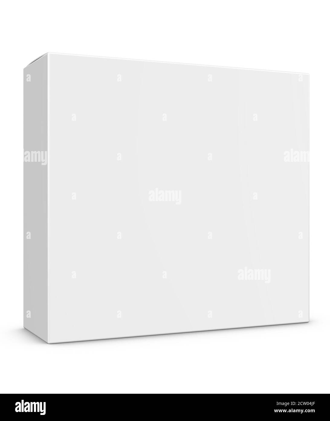 Realistic 3D Box Mock Up Template on White Background.3D Rendering,3D ...