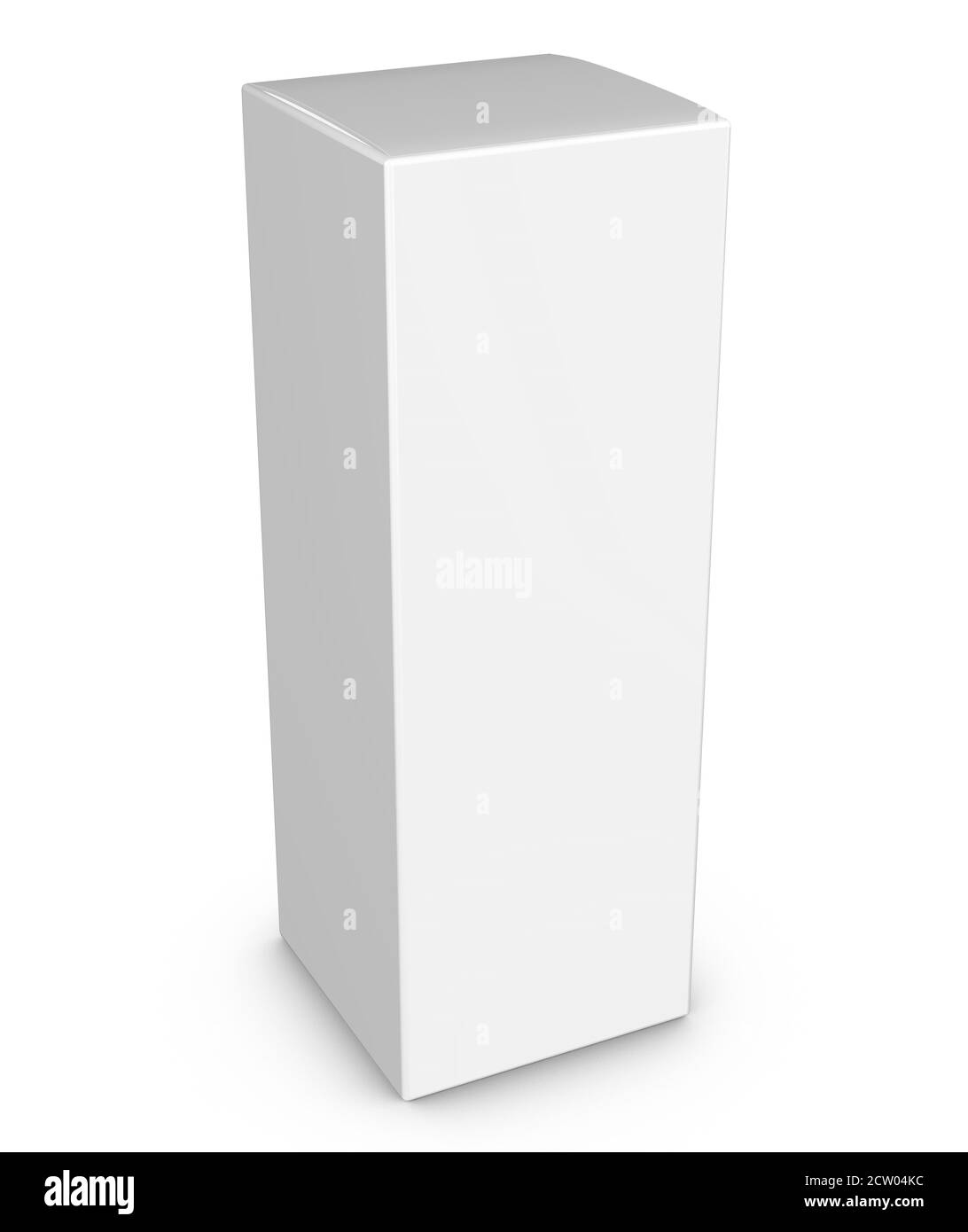 Realistic 3D Box Mock Up Template on White Background.3D Rendering,3D ...