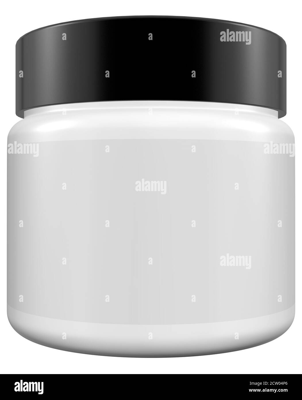 Realistic 3D Jar Template on White Background.3D Rendering,3D ...