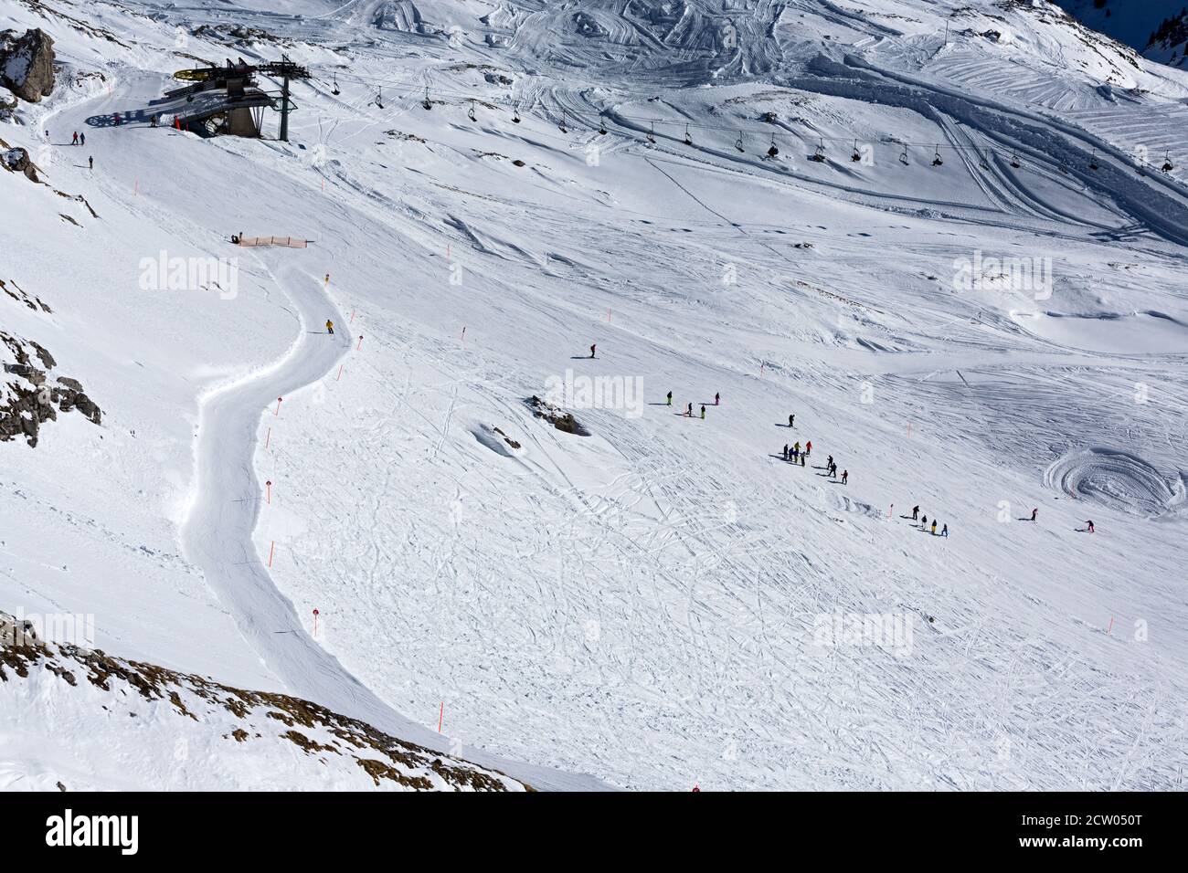 Skipiste berge alpen berg hi-res stock photography and images - Alamy