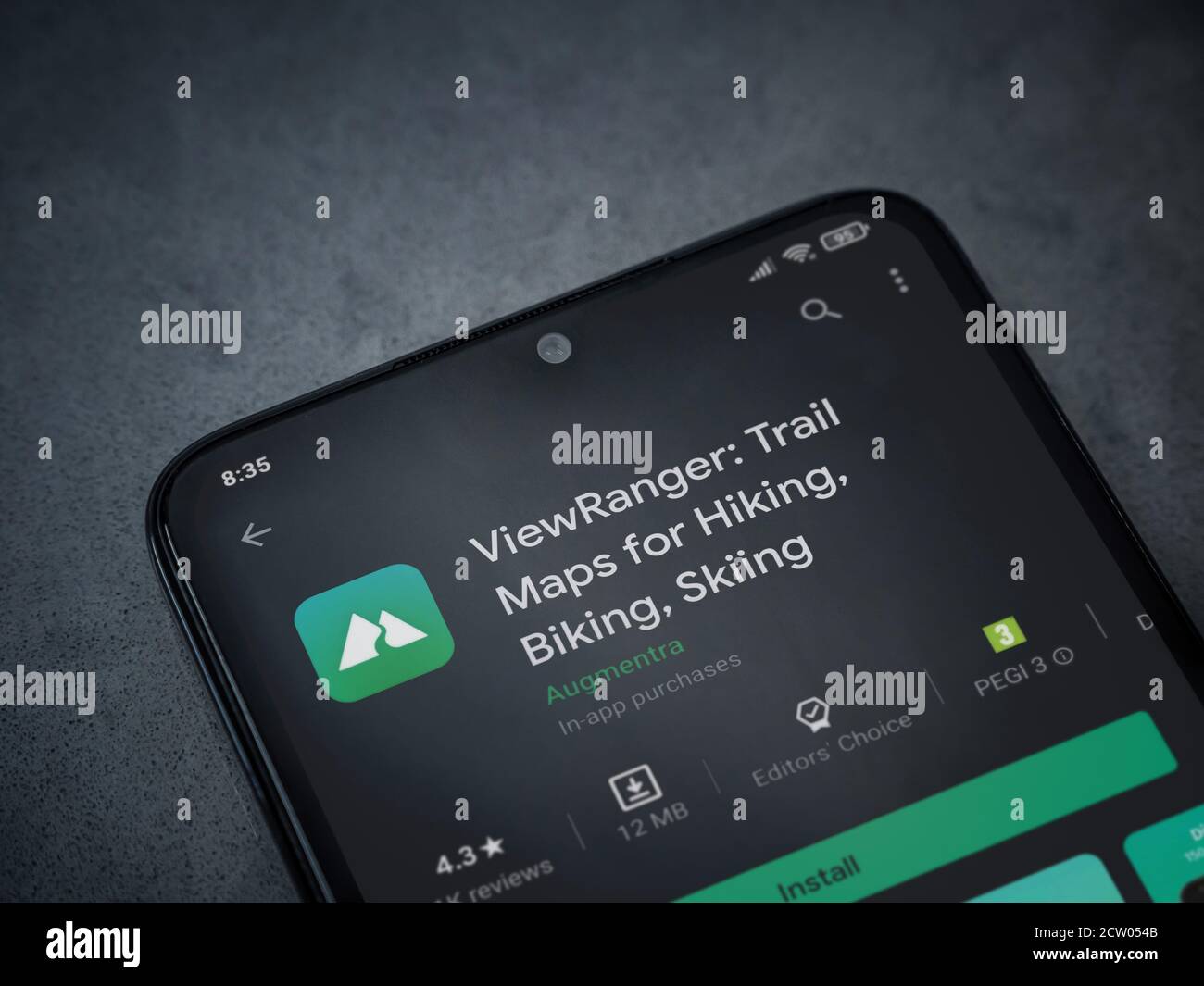 Lod, Israel - July 8, 2020: ViewRanger app play store page on the ...