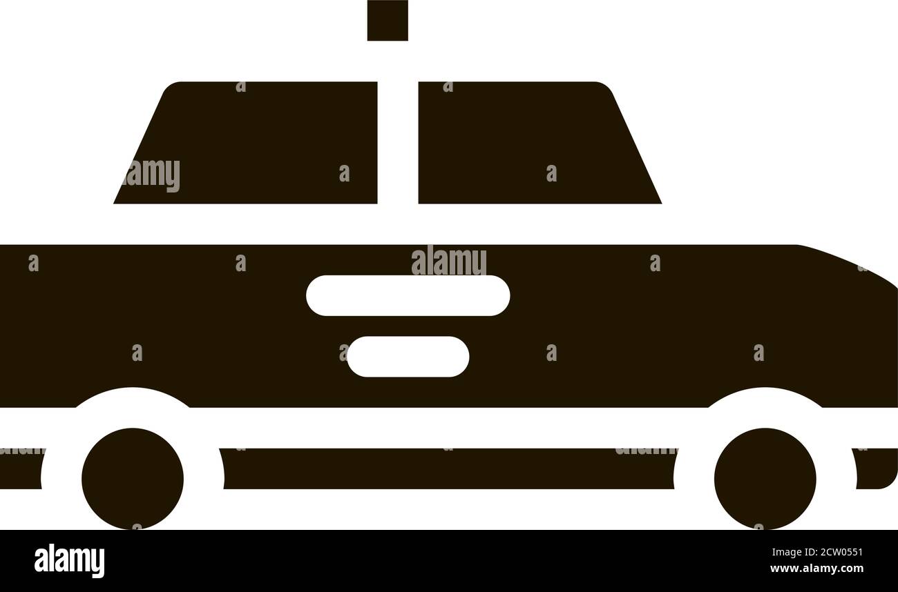 Taxi car glyph icon Cut Out Stock Images & Pictures - Alamy