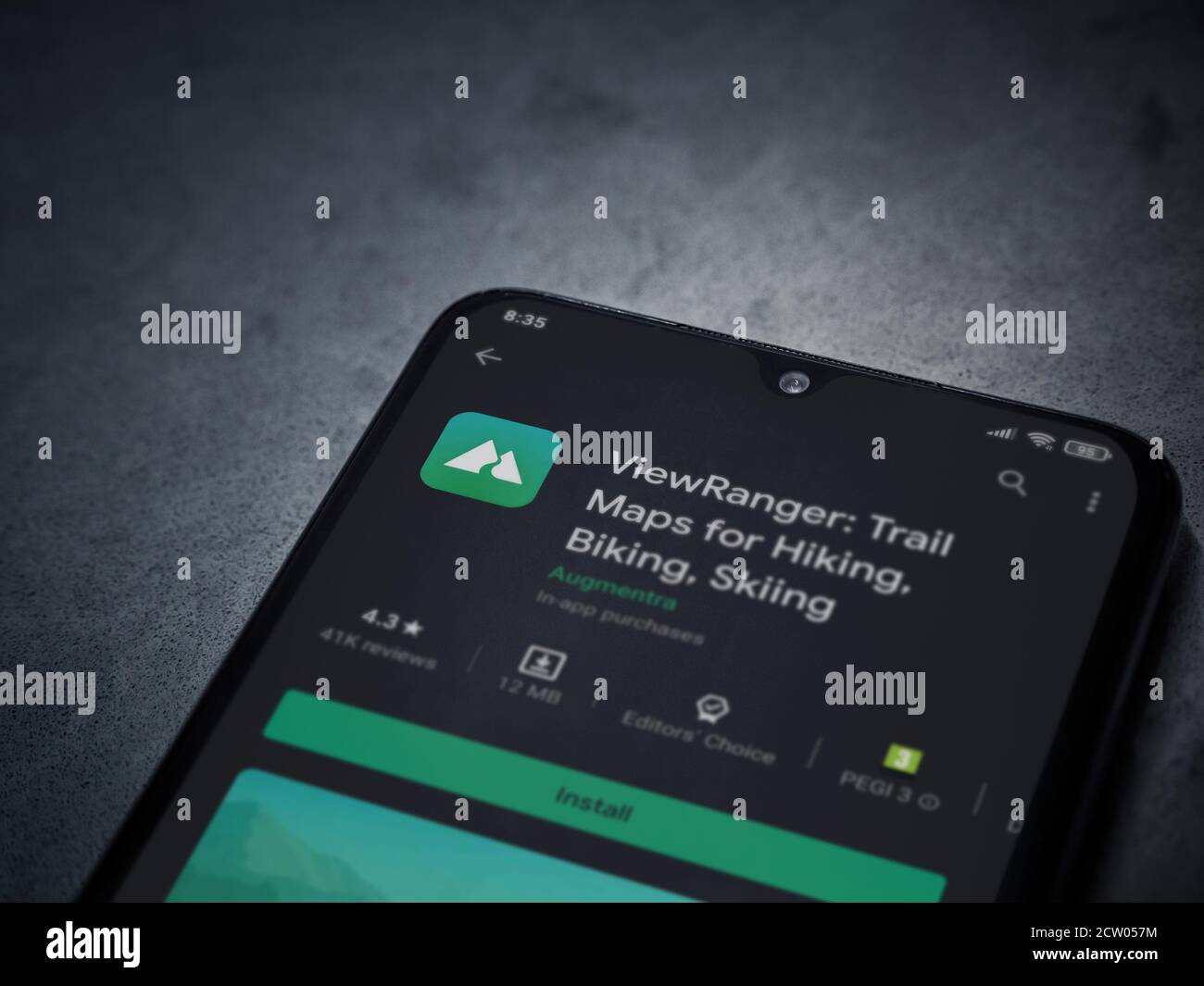 Lod, Israel - July 8, 2020: ViewRanger app play store page on the ...