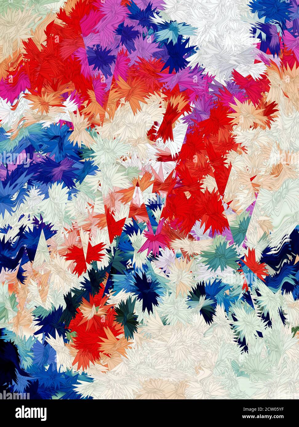 Abstract Colorful Geometrical Artwork Poster,Abstract Graphical Art ...