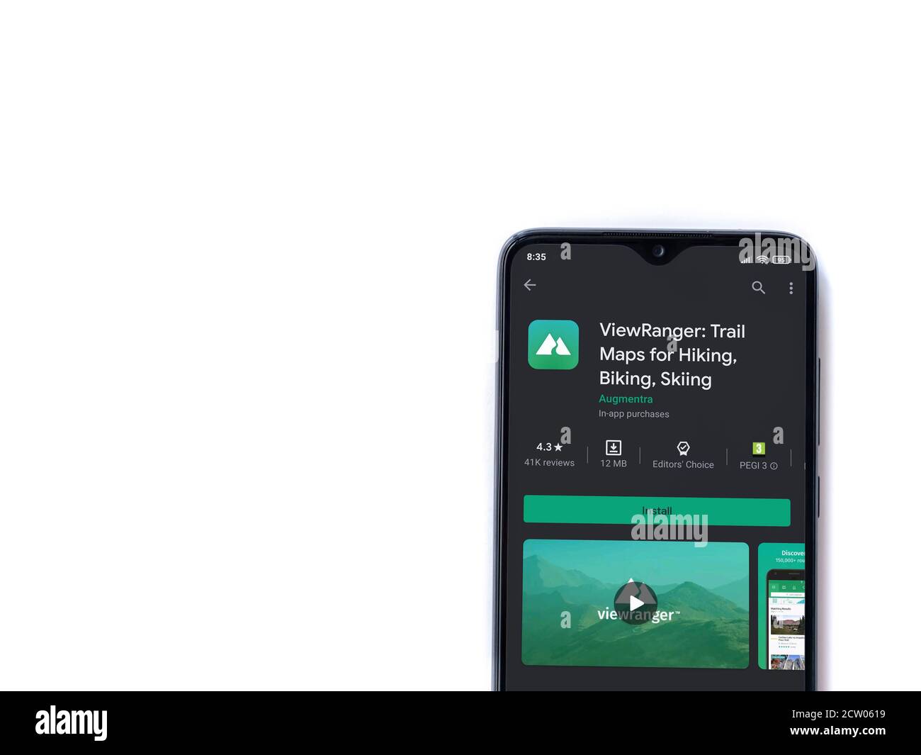 Lod, Israel - July 8, 2020: ViewRanger app play store page on the ...