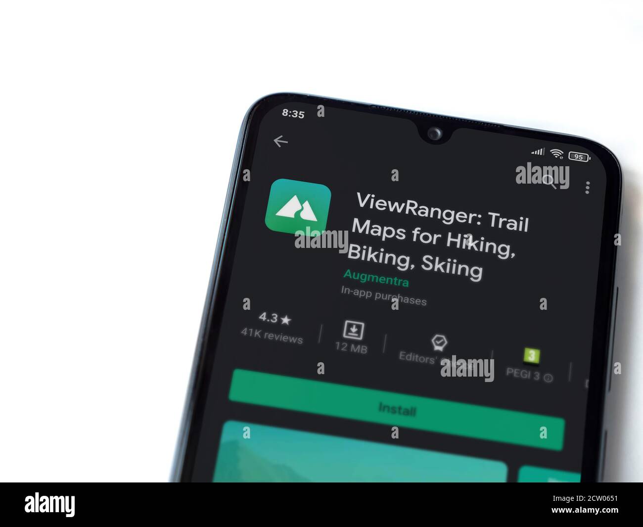 Lod, Israel - July 8, 2020: ViewRanger app play store page on the ...