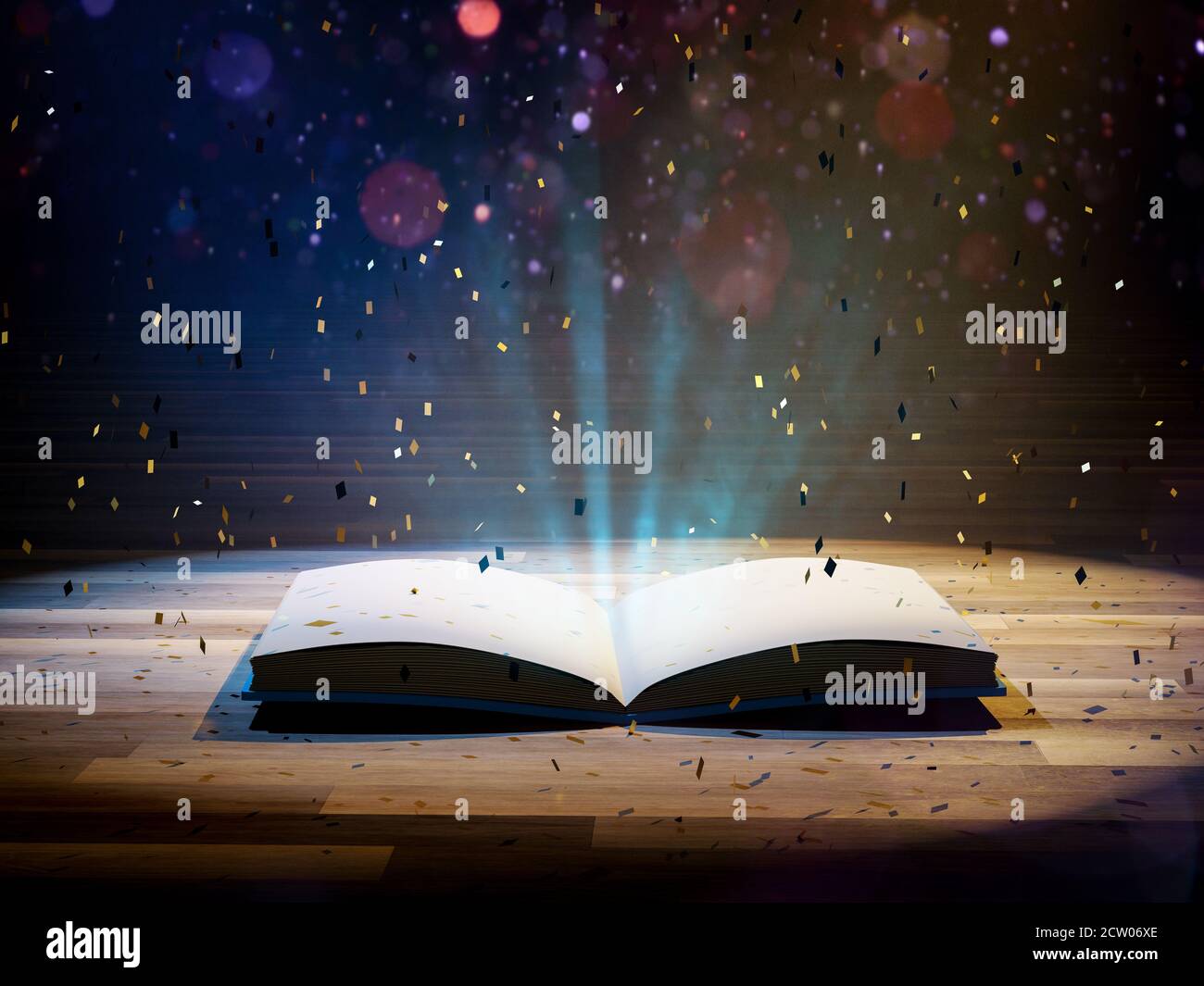 Book page confetti hi-res stock photography and images - Alamy