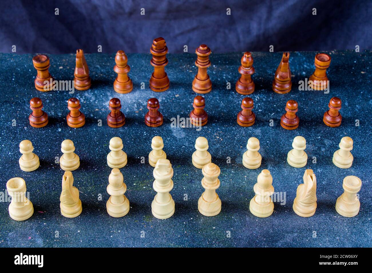 Checkmate and chess figures close-up, boardgame Stock Photo - Alamy