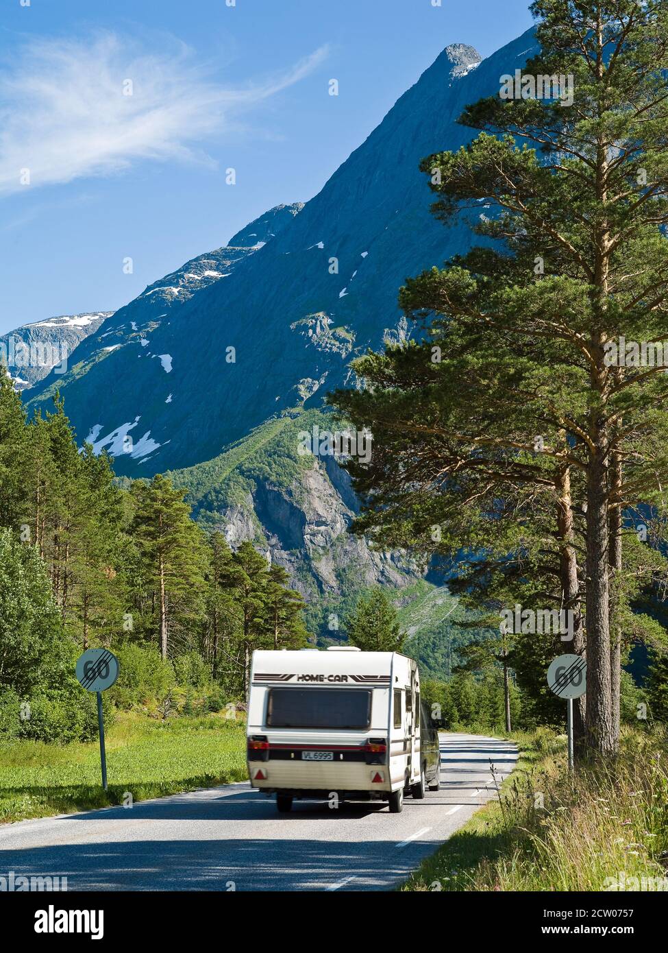 Camper Van in Romsdalen, Norway Stock Photo - Alamy