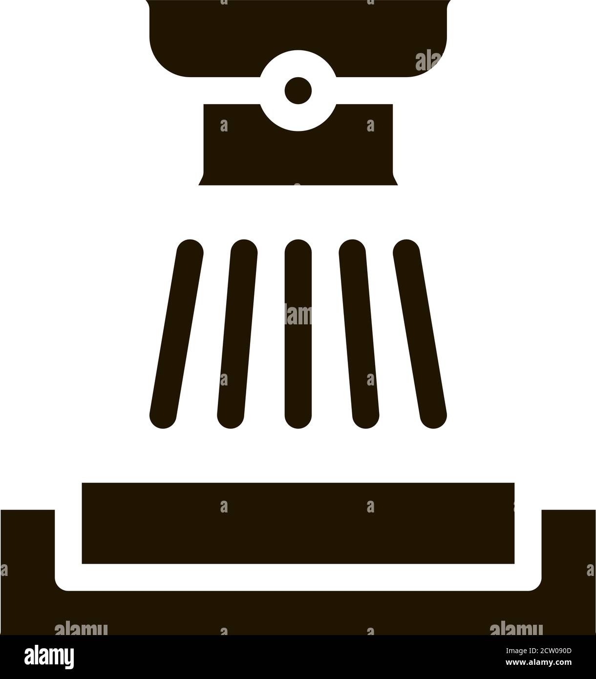 Factory Dumping Metallurgical Icon Vector Illustration Stock Vector ...