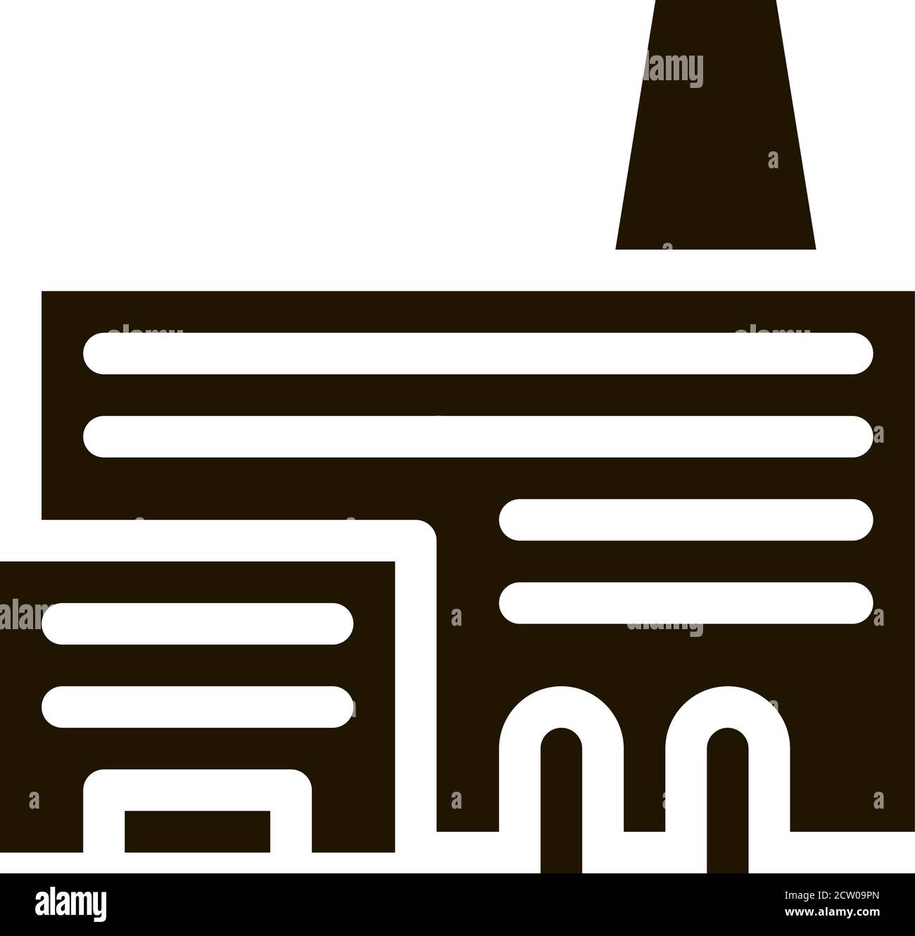 Industry Factory Metallurgical Icon Vector Illustration Stock Vector ...