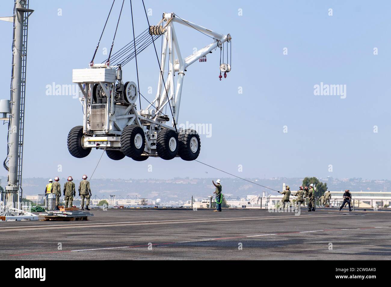 SAN DIEGO (Sept. 16, 2020) – U.S. Navy Sailors assigned to the aircraft ...