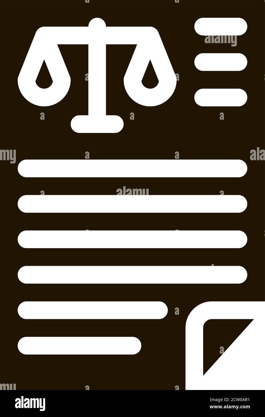 Judicial Document Law And Judgement Icon Vector Illustration Stock ...