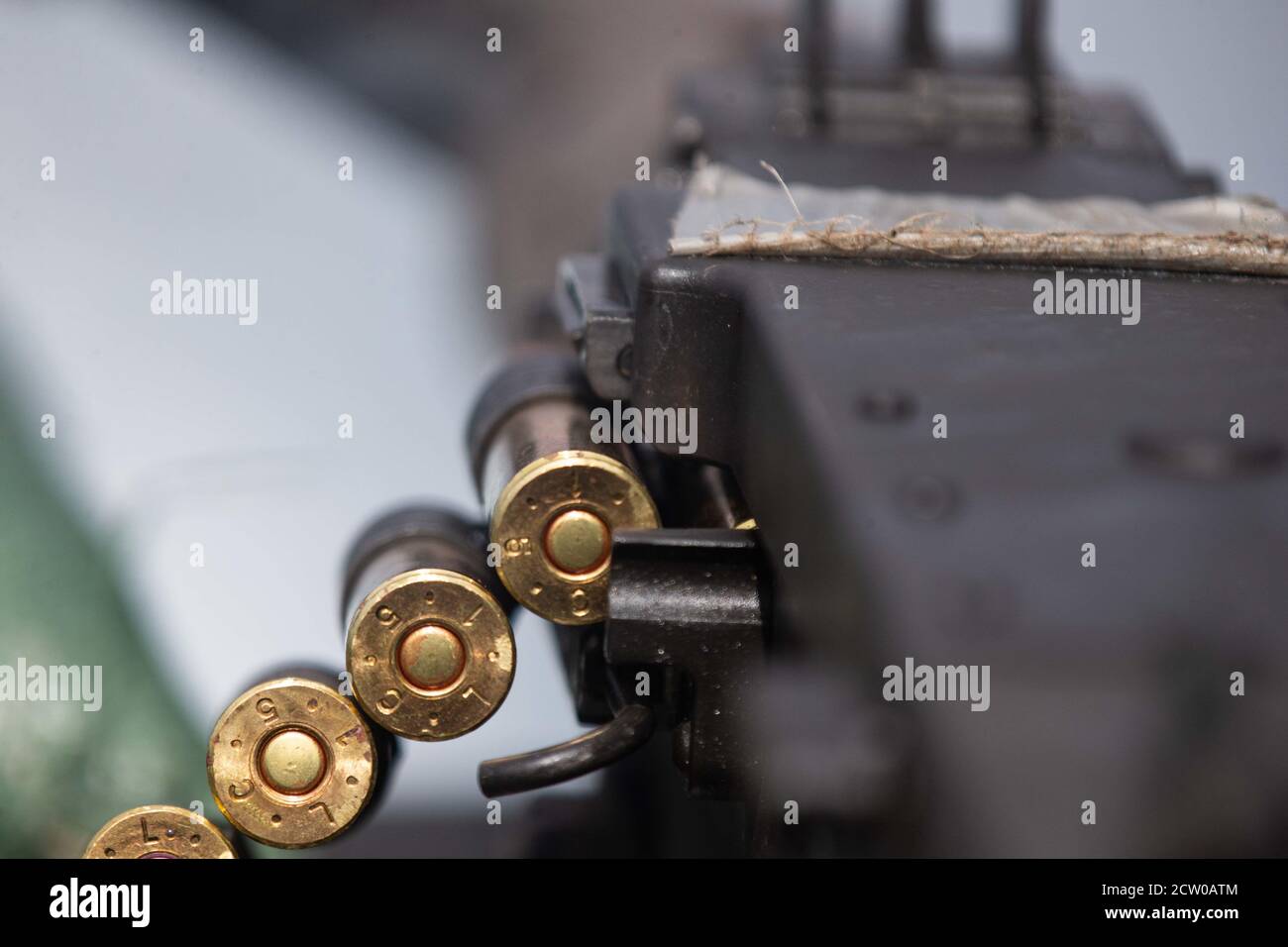 EAST CHINA SEA (Sept. 21, 2020) An M2 .50-caliber Browning machine gun ...