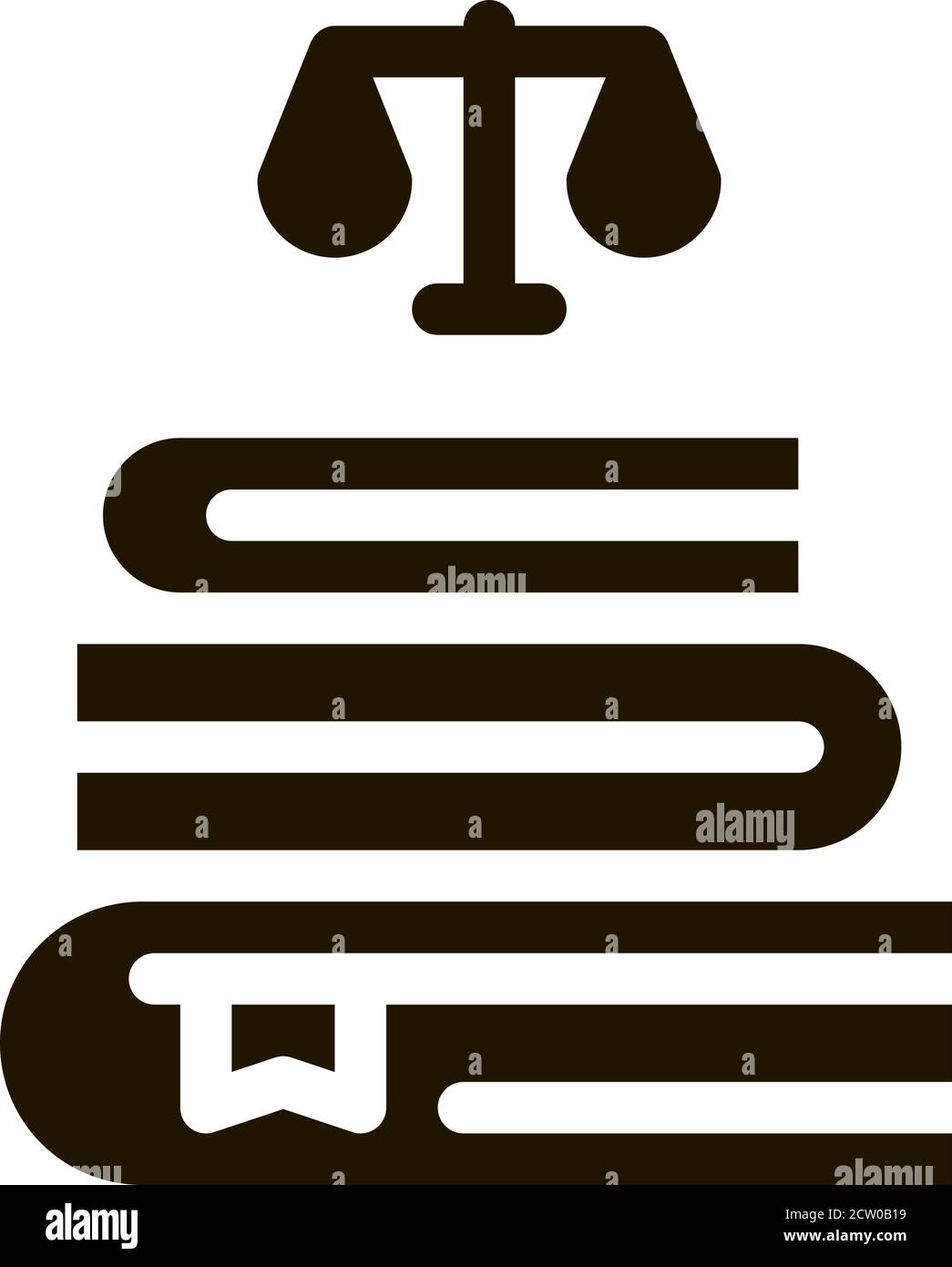 Justice Books Law And Judgement Icon Vector Illustration Stock Vector ...