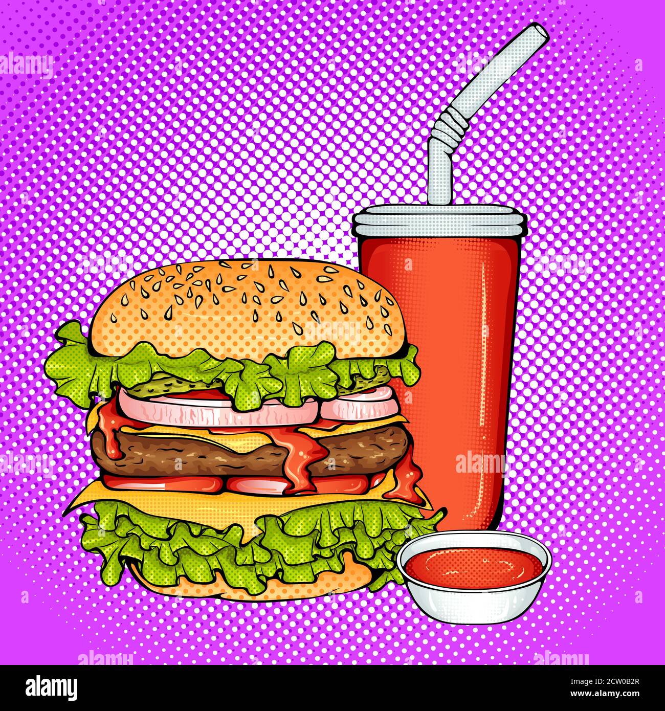 Pop art illustration hi-res stock photography and images - Alamy