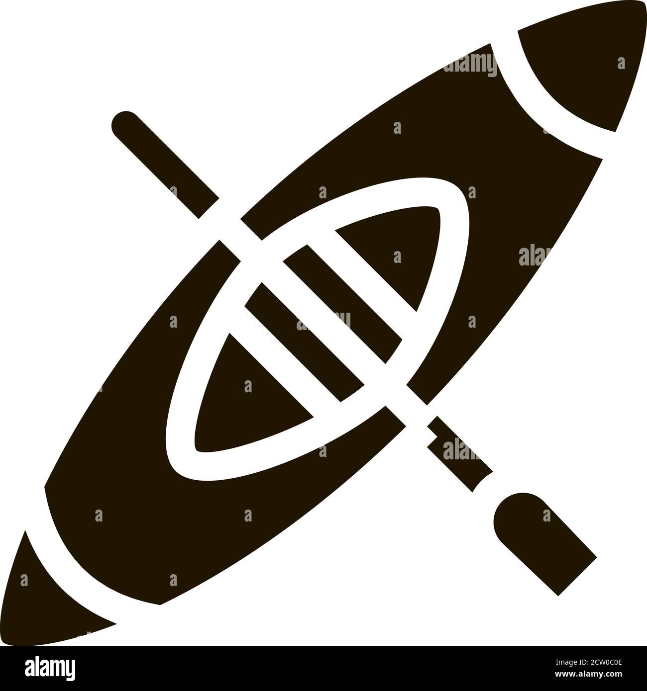 Kayak Canoeing Icon Vector Illustration Stock Vector Image & Art - Alamy