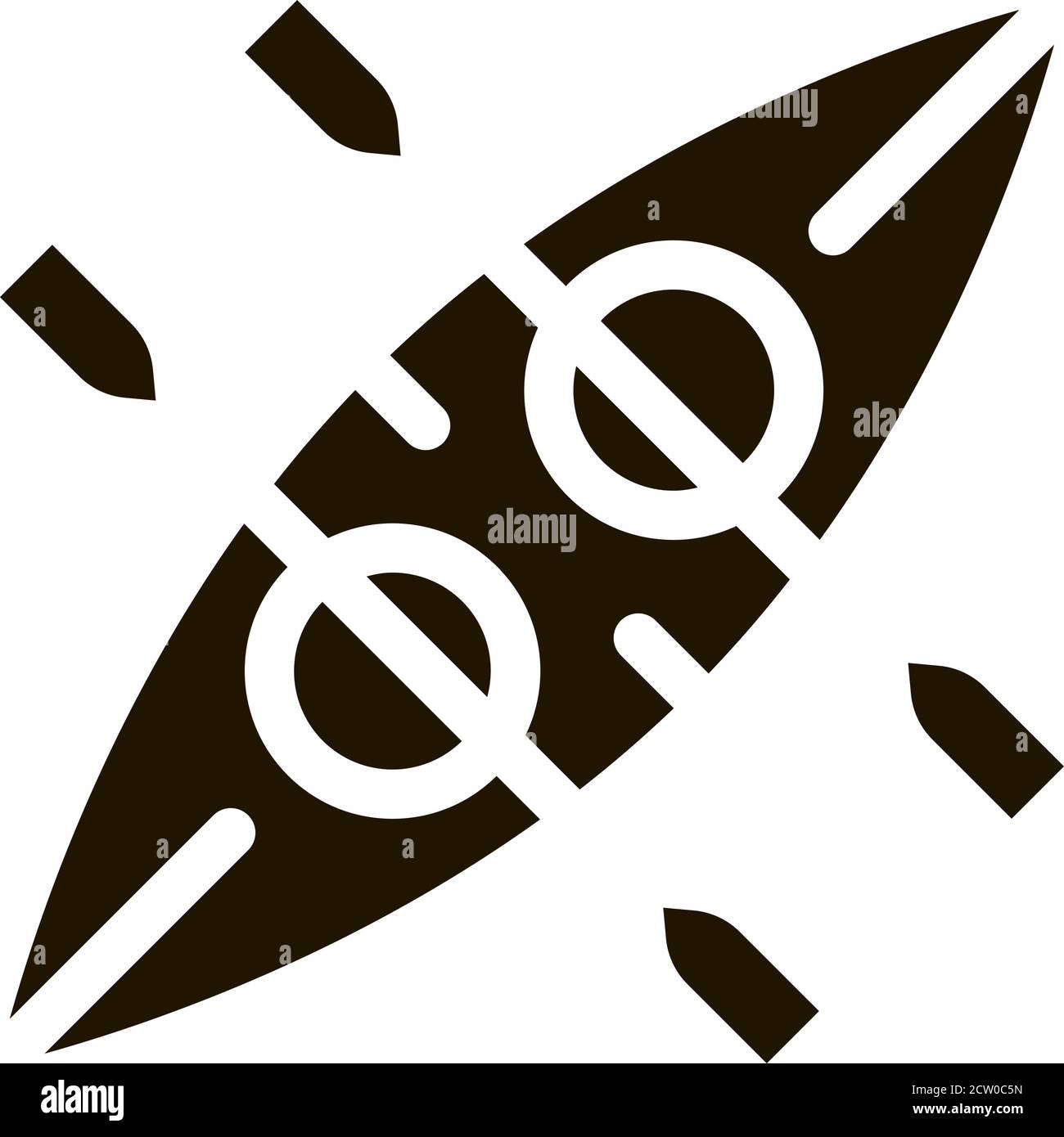 Canoe Canoeing Icon Vector Illustration Stock Vector Image & Art - Alamy