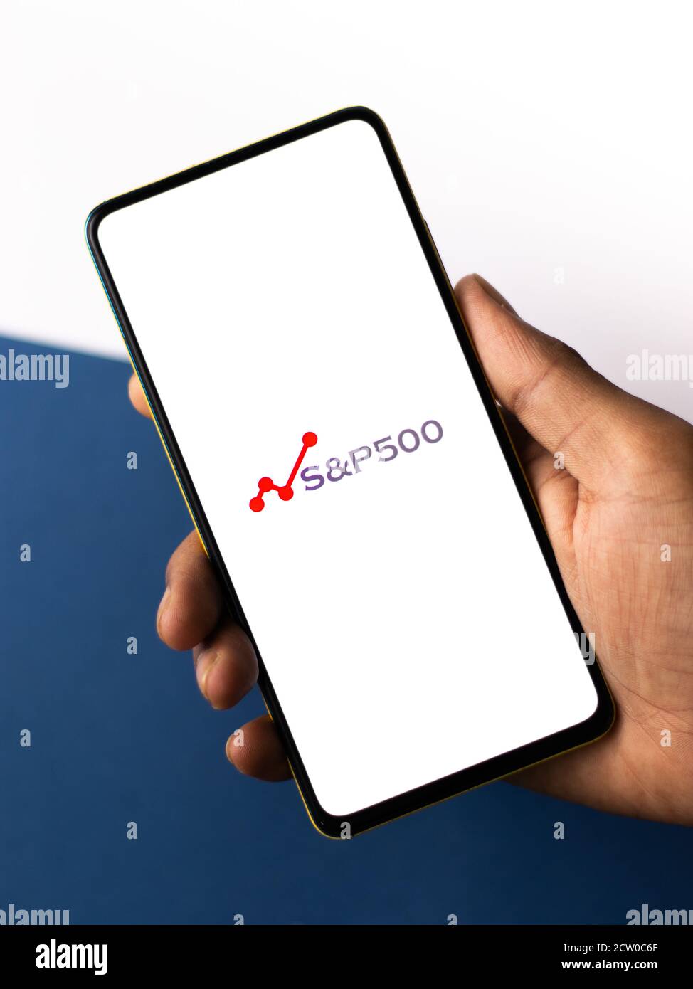 Assam, india - September 12, 2020 : S&P 500 logo on phone screen stock ...