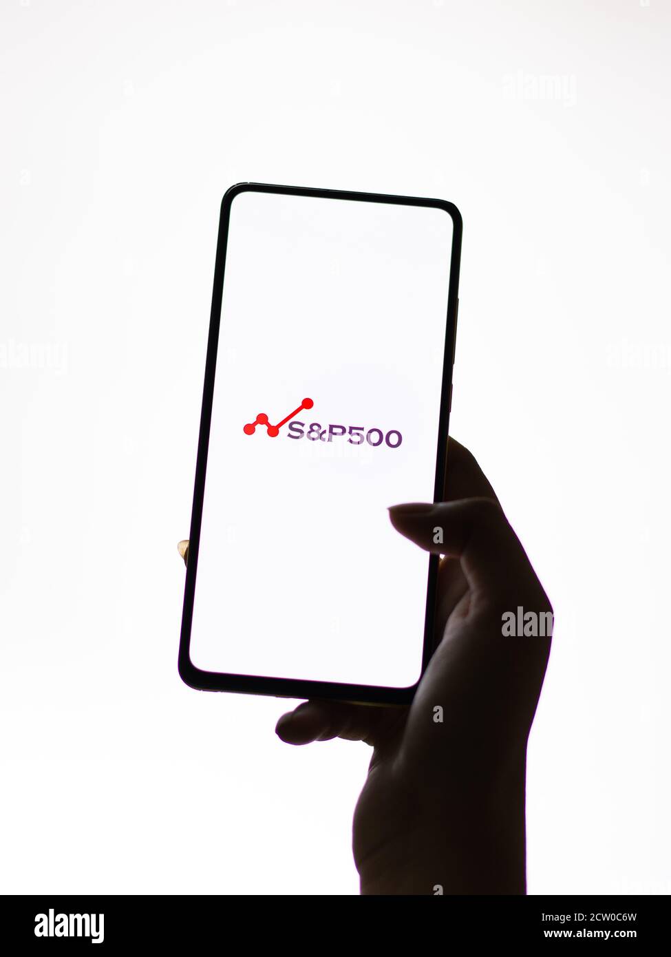 Assam, india - September 12, 2020 : S&P 500 logo on phone screen stock ...