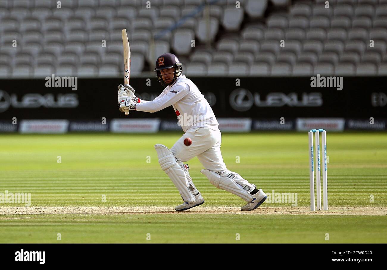 Essex's Aaron Beard in action during day four of the Bob Willis Trophy ...